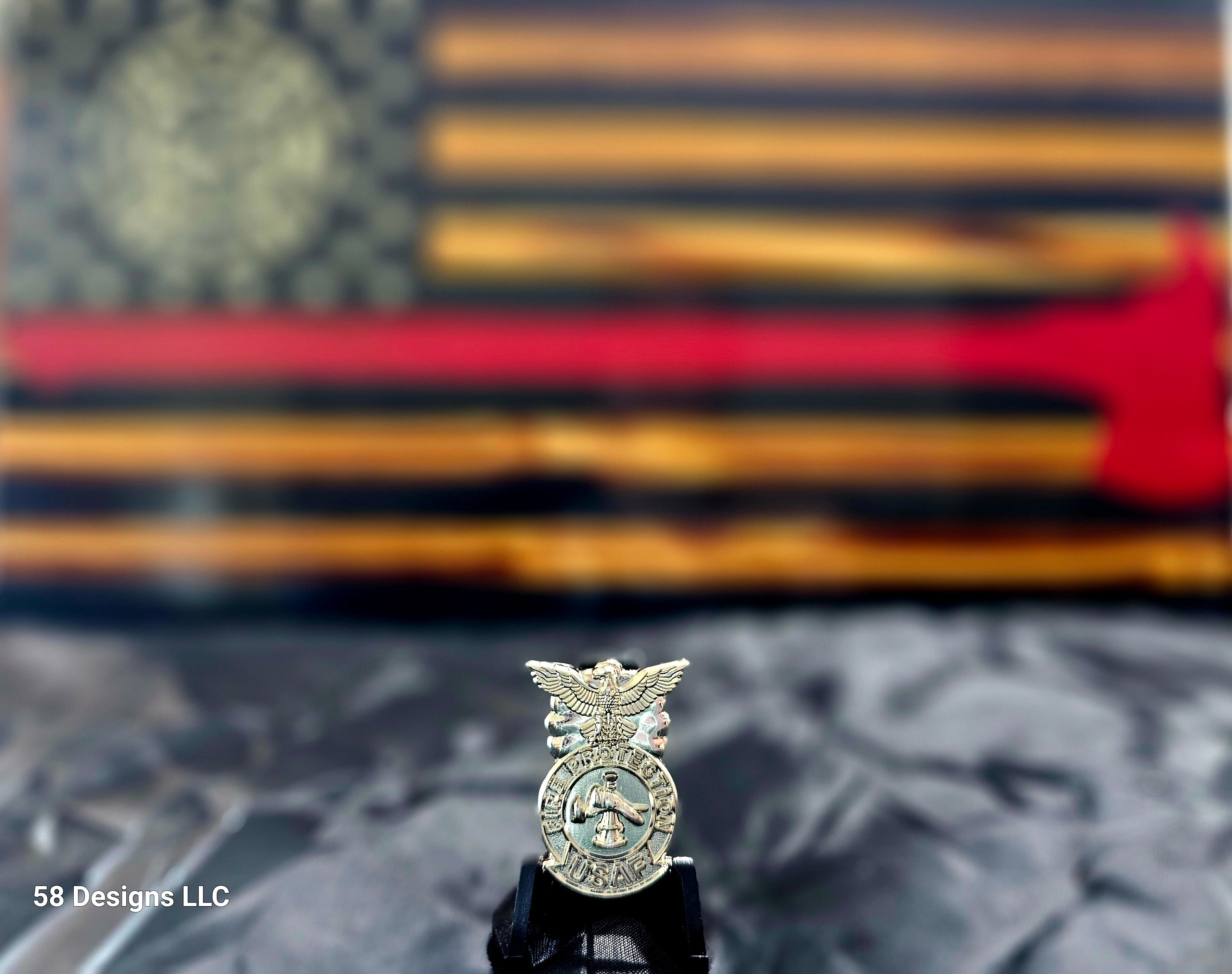 1.25" Fire Protection Firefighter Pin Tie Tack – 58 Designs LLC