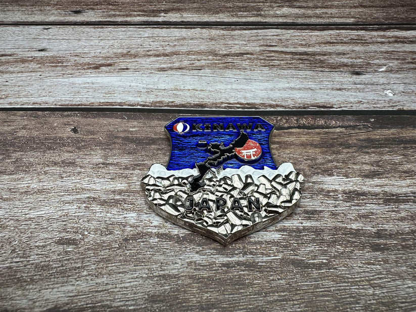 Okinawa Sunabe Seawall Kadena 3" Challenge Coin – 58 Designs LLC
