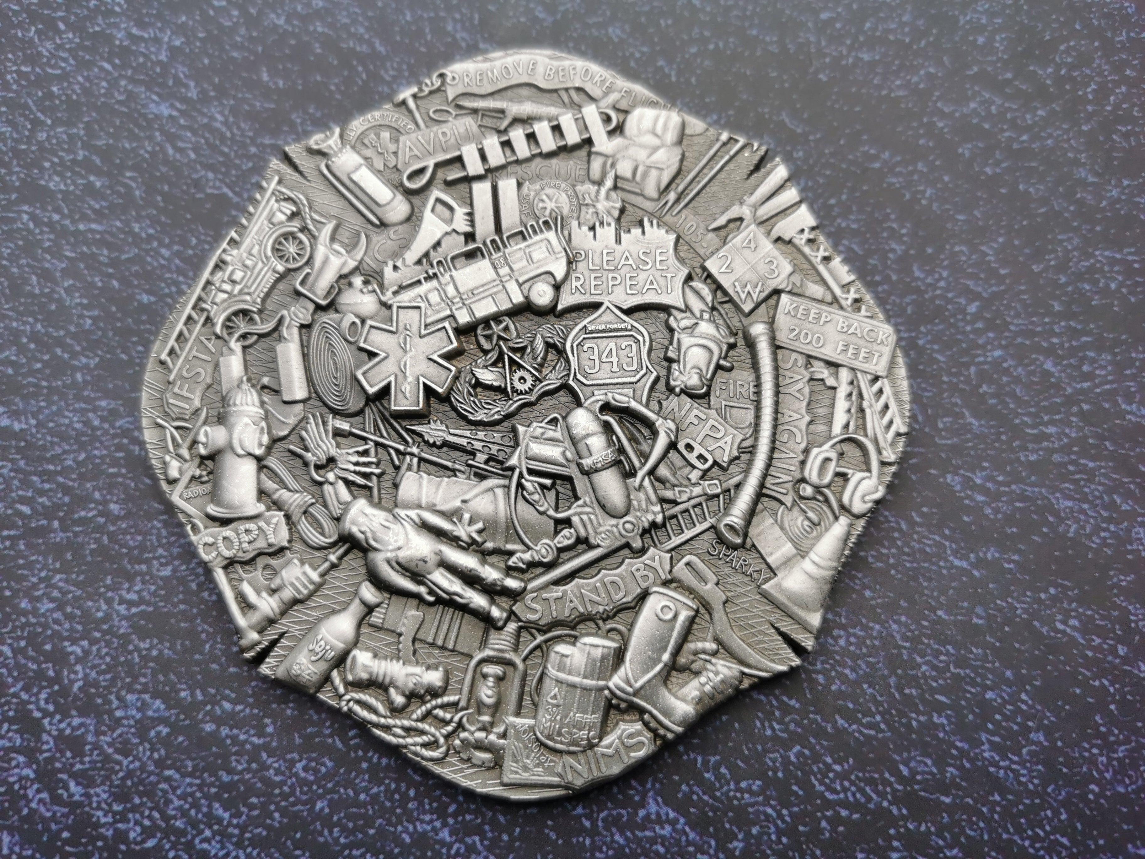 USAF Fire Protection Coin – 58 Designs LLC